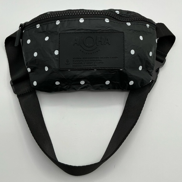 ALOHA Collection | Bags | A Rare Htf Aloha Collection Hip Pack Black And White Polka Dot Fanny ...